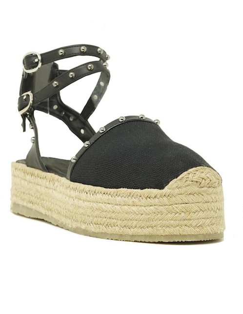 Sandalia La Mala Textil Azabache para mujer 1