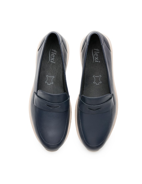Mocasín Flexi de piel para mujer 7
