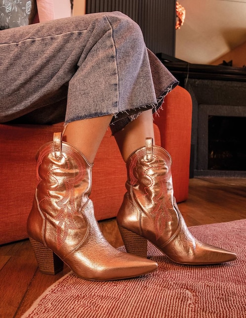 Botín arriba del tobillo Lalic Derien Jolene de piel para mujer 5