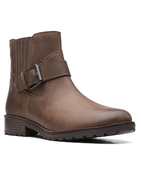 Bota arriba del tobillo Clarks de piel para mujer